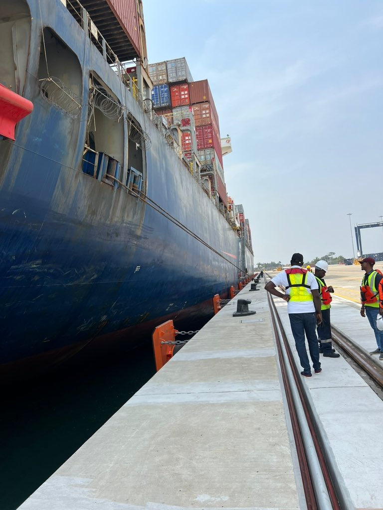 BREAKING: Ahead of President Buhari's Commissioning, NPA Berths CMA-CGM ...