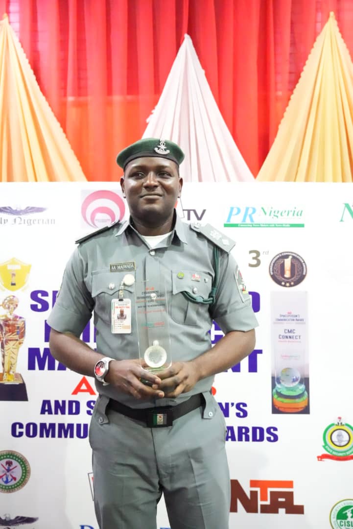 Customs National PRO, CSC Maiwada Receives Award as 'Spokesperson of ...