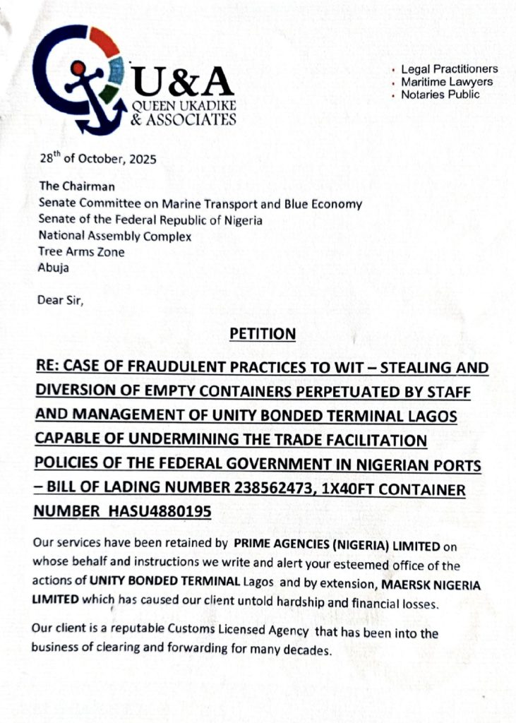 RACKETEERING: Empty Container Theft Scandal Rocks Nigerian Port, As ...